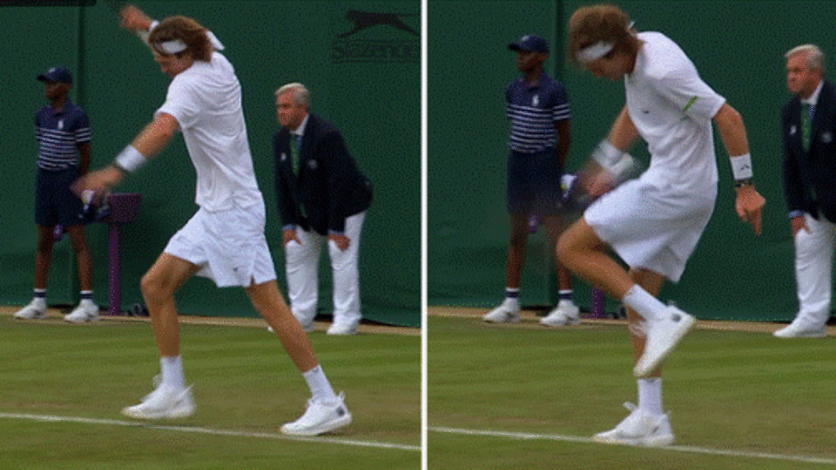 Wimbledon 2024: Andrey Rublev vs Francisco Comesana, Russian hits ...