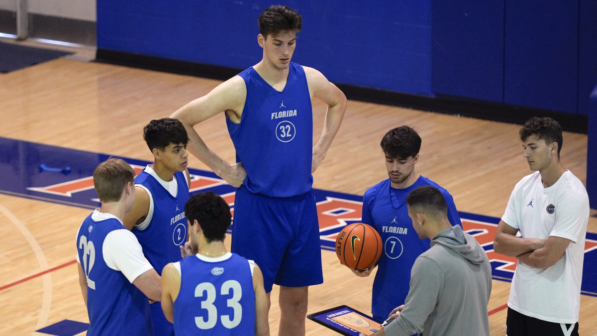 College basketball news 2024: Olivier Rioux, Florida Gators, tallest ...