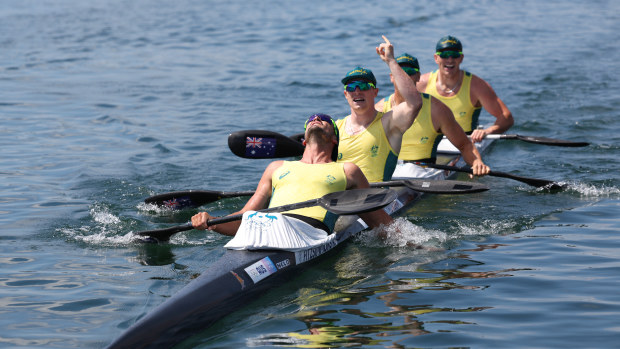 Paris Olympics 2024: Men's canoe sprint kayak four final, Australia ...