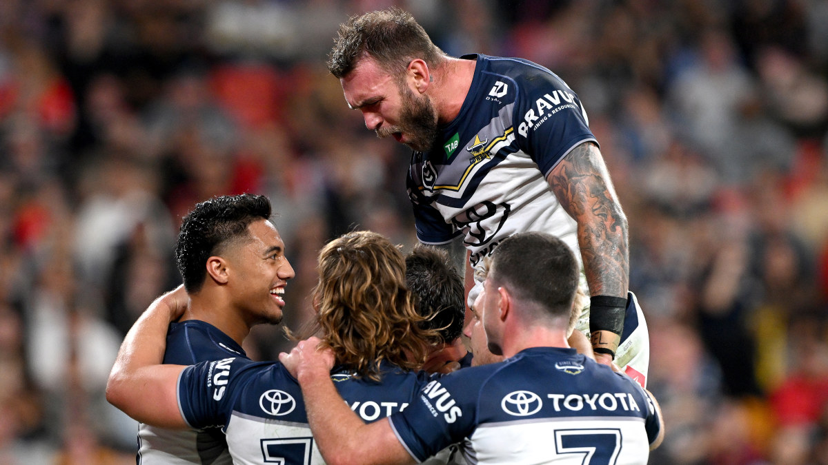 NRL 2023 Dolphins v Cowboys | Cowboys coach Todd Payten's rousing words ...