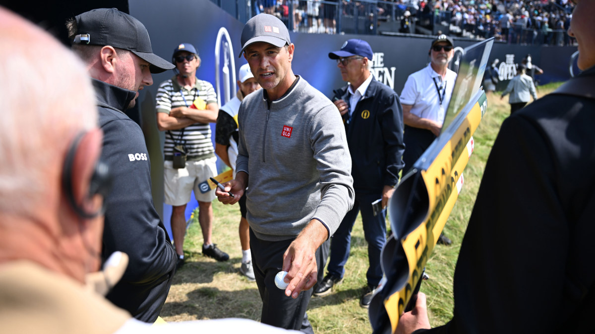 Golf news 2023: Fan hit in head by errant Adam Scott shot at British Open