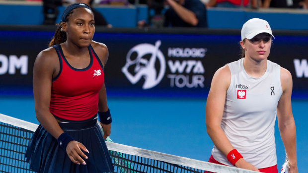 United Cup 2025: Iga Swiatek defeated by Coco Gauff, handshake | Nine ...