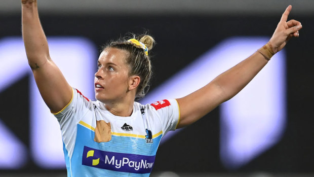NRLW news 2023 | Titans utility Lauren Brown kicks match-winning field ...