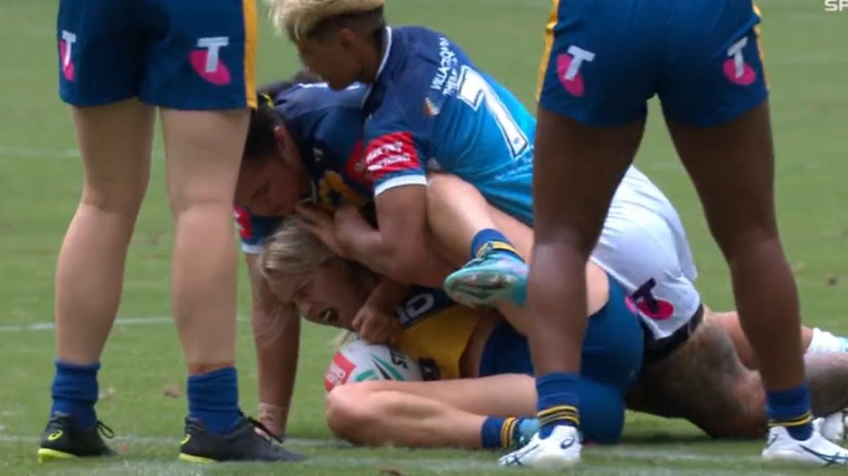 Sin-binned Titans star Tazmin Gray in trouble as Eels win NRLW clash