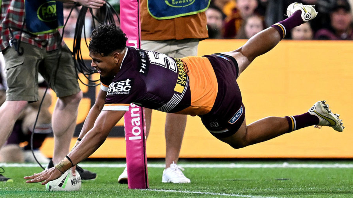 NRL news 2023 | Selwyn Cobbo produces 'freakish' hat-trick in Brisbane ...