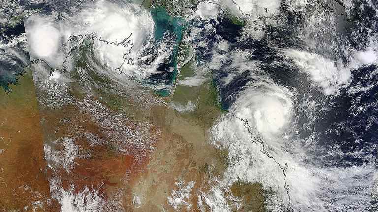 Cyclone Lam and Cyclone Marcia: Twin severe storms a 'first' for Australia