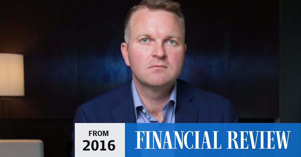 David Gonski and Angus Aitken keep safe distance at Azuma