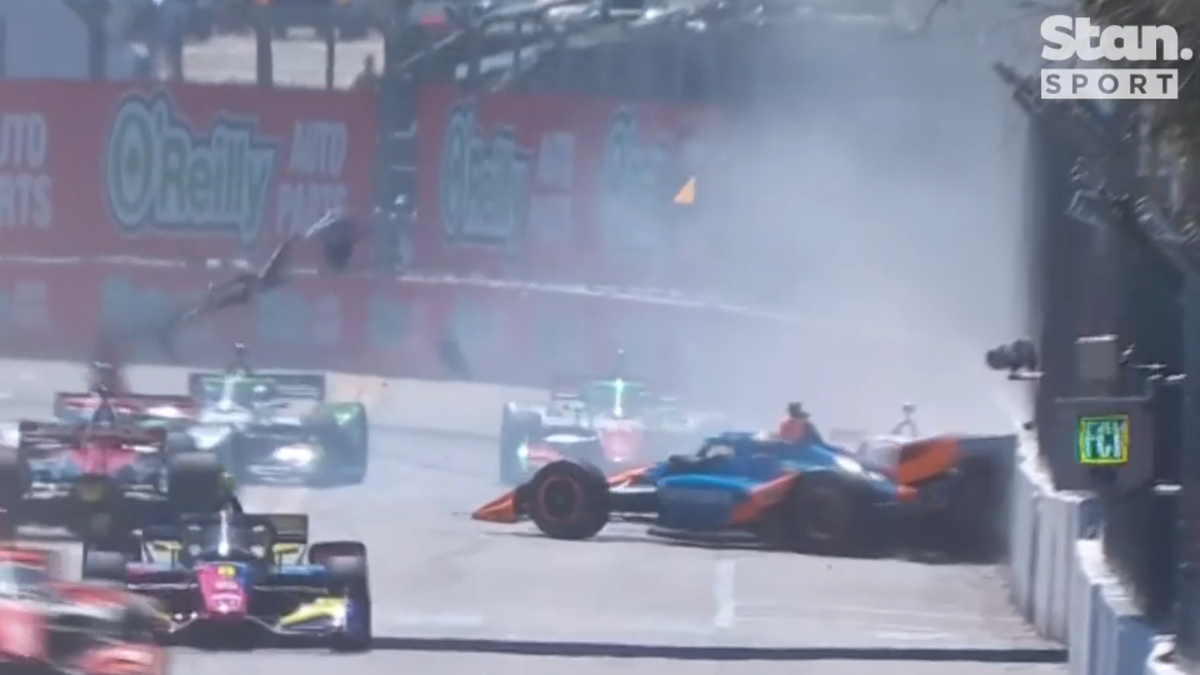 IndyCar 2025 | St Petersburg highlights, Will Power, Nolan Siegel crash ...