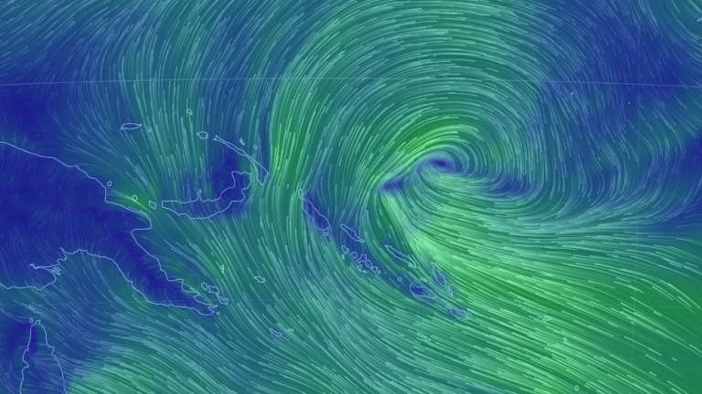 Rare tropical cyclone seen forming in the Coral Sea