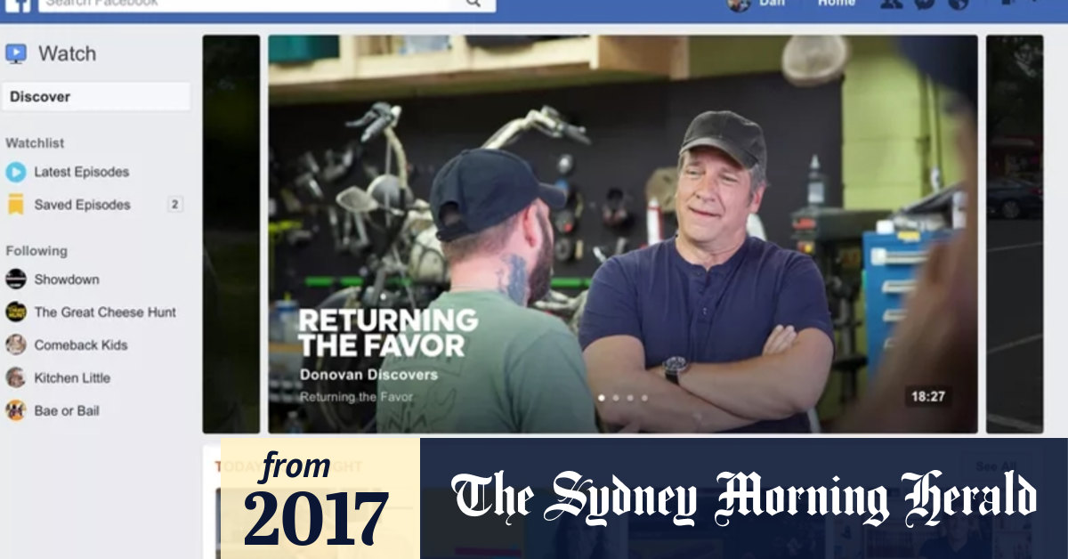 Facebook takes on TV with new 'Watch' tab