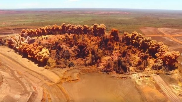 BHP breaks mine blast record with 11m tonnes of ore at Jimblebar mine