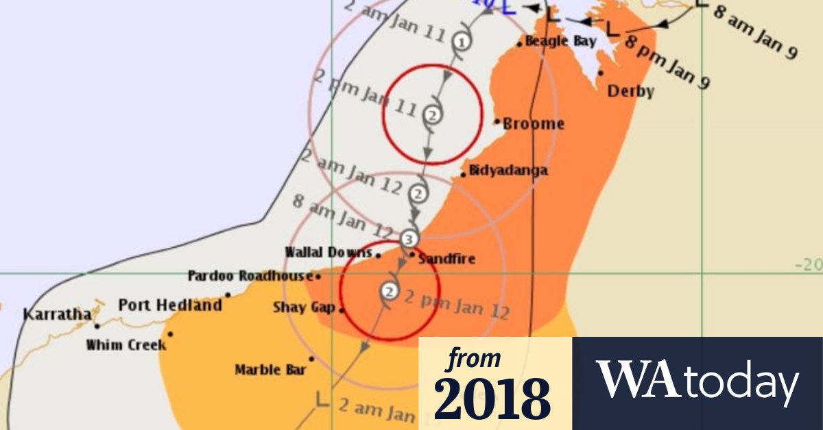Yellow alert for Kimberley and Pilbara as cyclone bears down