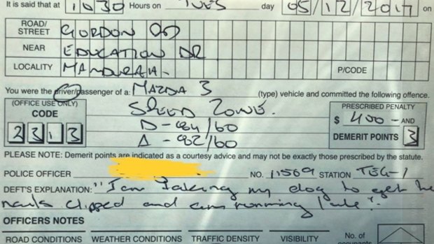 Speeding motorist drives WA traffic officers barking mad