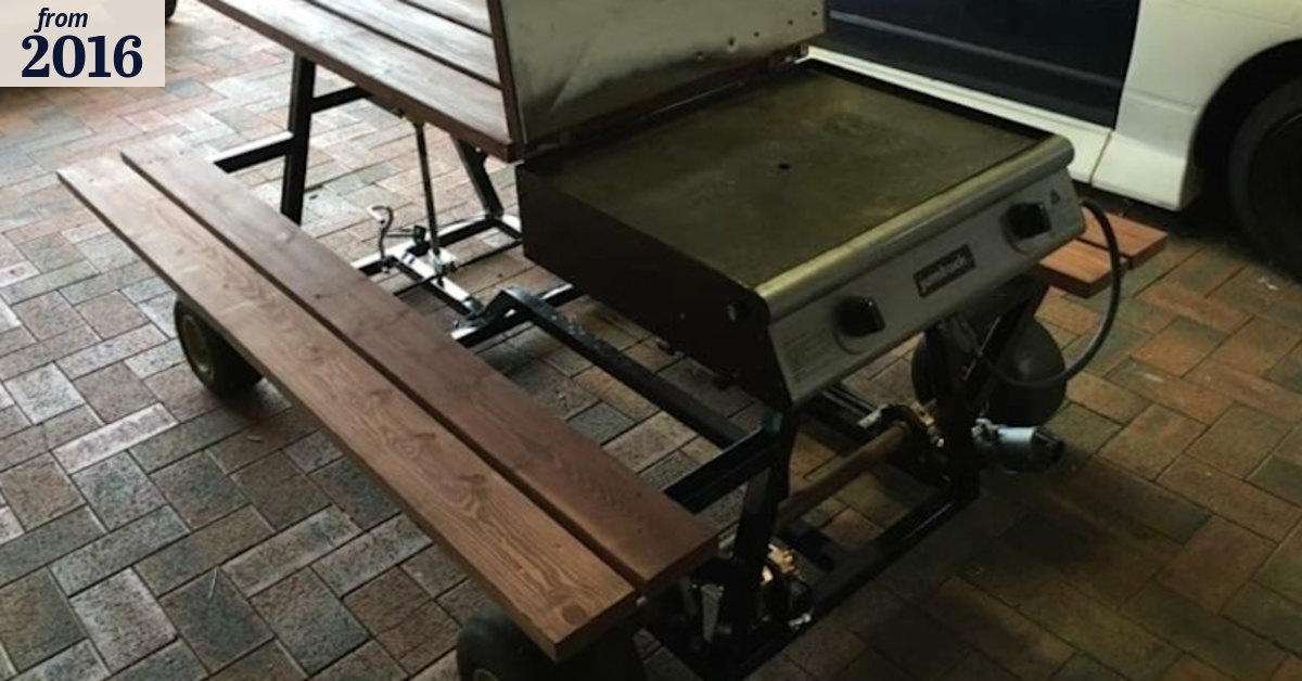 Perth's newest motorised picnic table on wheels comes complete with ...