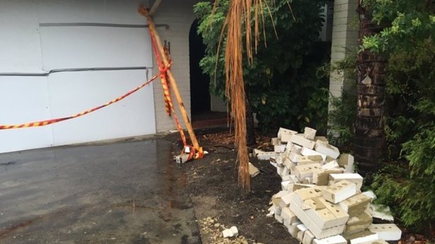 Stolen car falls off tow truck and hits house in Rockingham