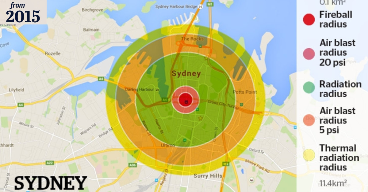 missile explosion radius