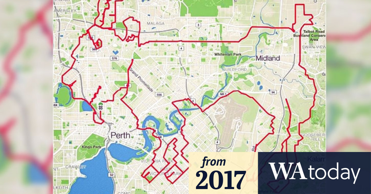 Perth cycling group maps out picture-perfect goat GPS art