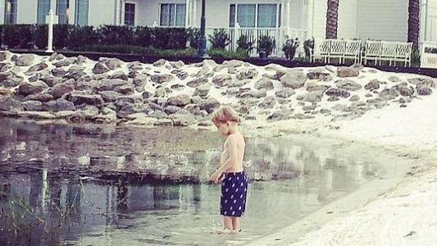 Mother posts pictures of son playing in same spot where 2-year-old Lane ...