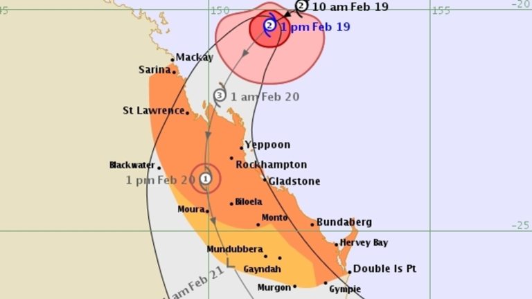 Brisbane weather, Cyclone Marcia: Storm only 250km off Qld coast