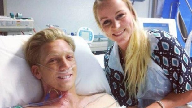 Shark attack survivor Brett Connellan speaks publicly for first time