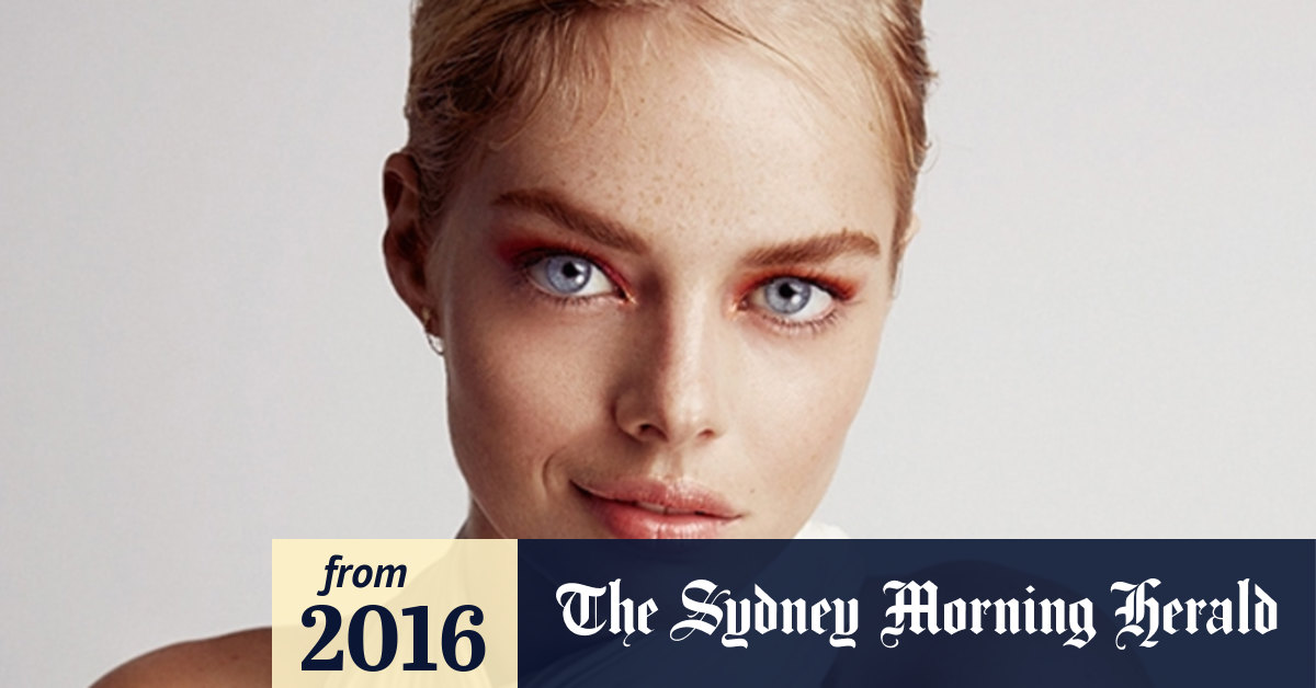 Samara Weaving models this season's must-try makeup trends