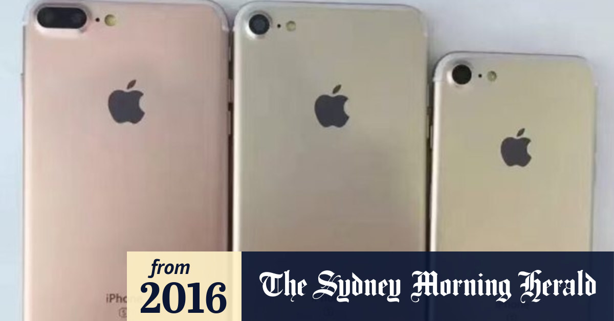 iPhone 7: new images show three versions of Apple's upcoming phone
