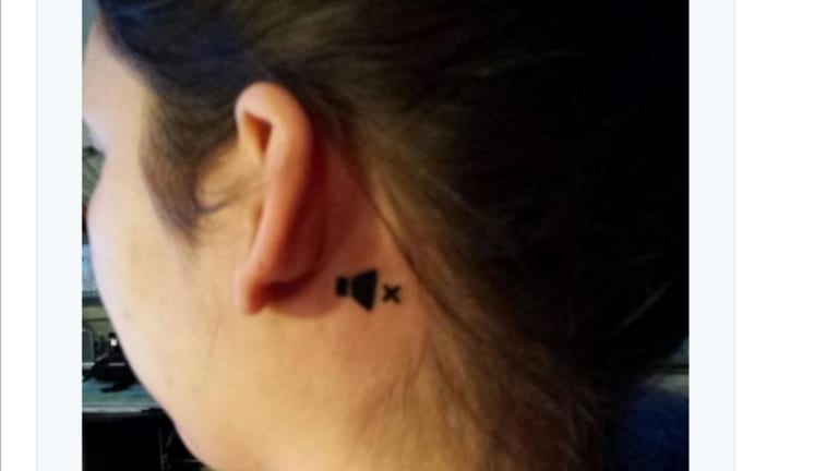A woman's 'mute' tattoo says all you need to know about her disability