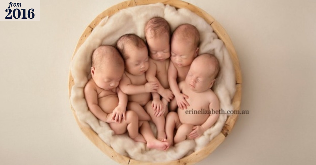 Perth mum Kim Tucci shares first photos of baby quintuplets