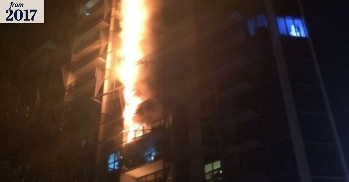 Dangerous cladding banned on buildings above two levels