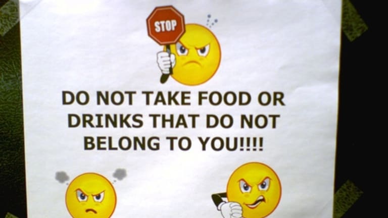 Do not take food or drinks that do not belong to you!!!