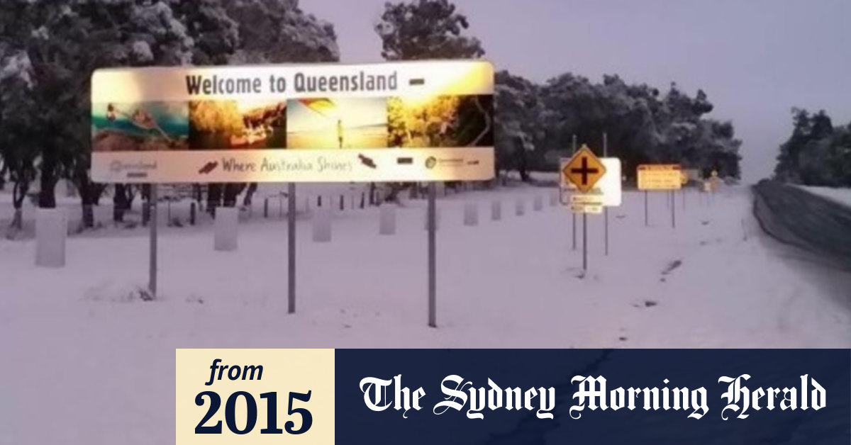 Snow creates winter wonderland ... in Queensland, as well as NSW