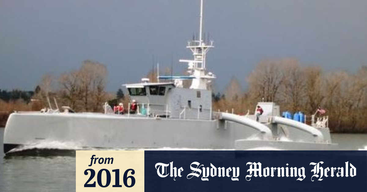 Submarine-hunting drone ship Sea Hunter unveiled by the US