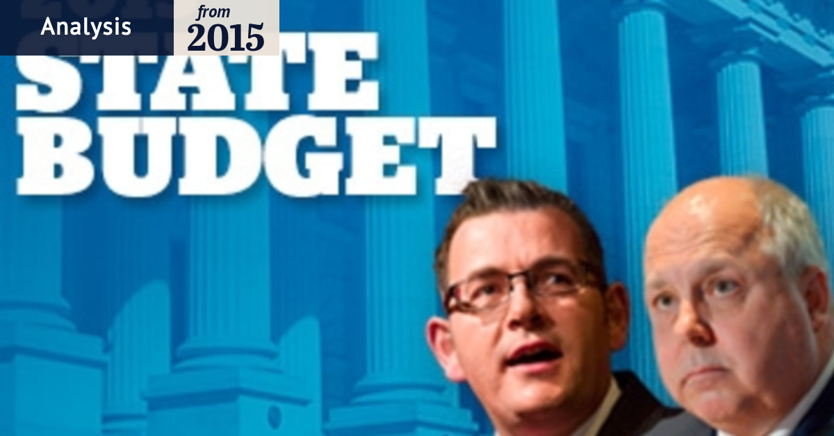 Victorian state budget 2015: It's like a big local council budget, with ...