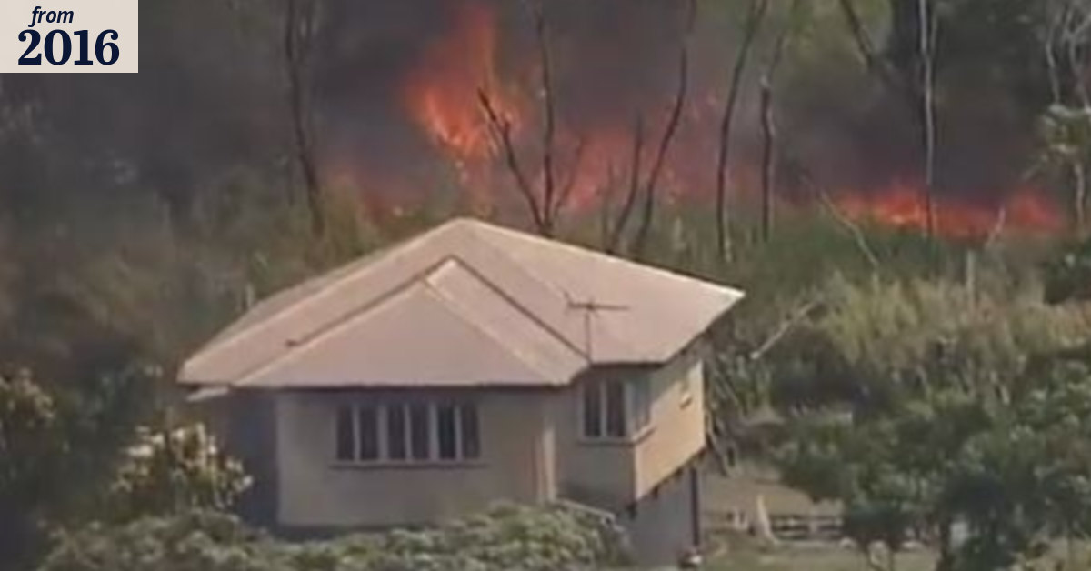 Russell Island bushfire: Fire crews work to contain large fire