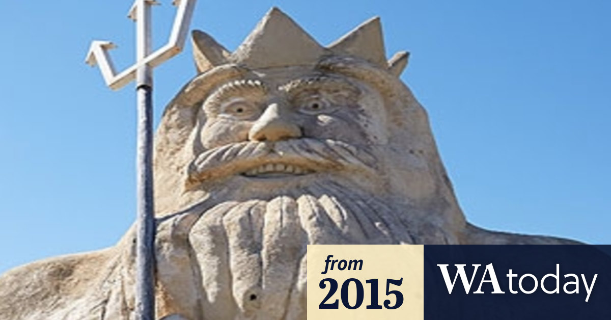 A restored King Neptune rises to reclaim Atlantis in Two Rocks