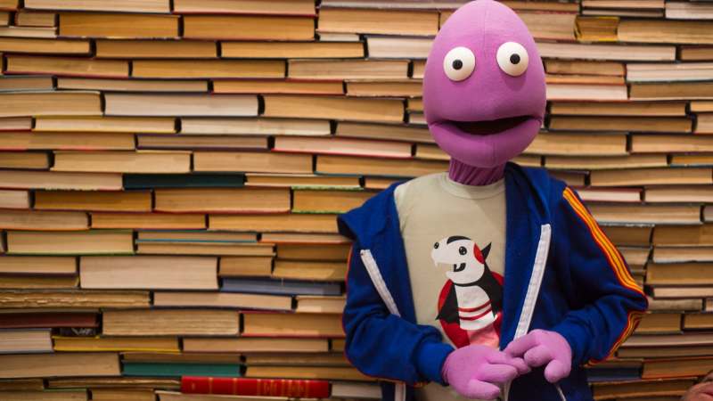 Randy the purple puppet on chasing enlightenment in the face of creativity