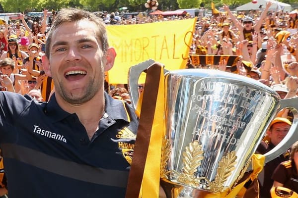 Hawthorn fans gather at Glenferrie Oval to celebrate premiership win