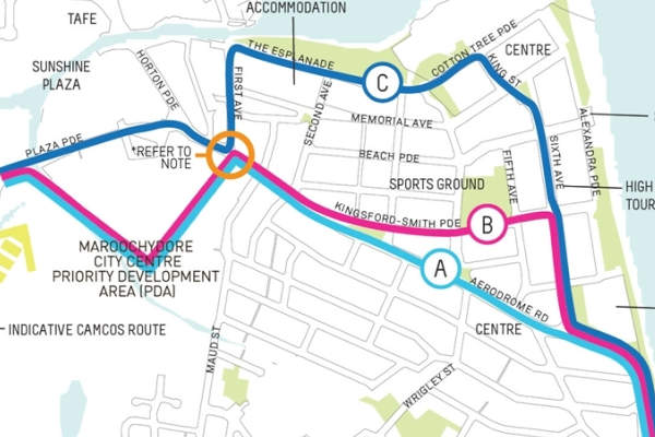 Sunshine Coast Council releases route options for proposed light rail