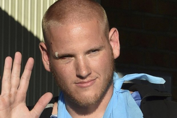 A shot, a glimpse of an AK-47, and three friends spring into action