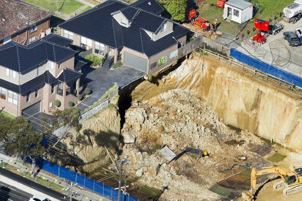 Giant task of refilling Mount Waverley pit begins