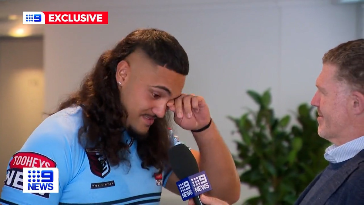 State of Origin 2023: NSW Blues rookie Keaon Koloamatangi emotional ...