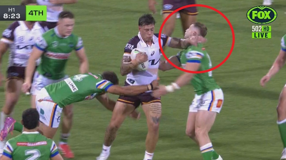 NRL news 2025, Jordan Riki elbow to Hudson Young throat video in ...