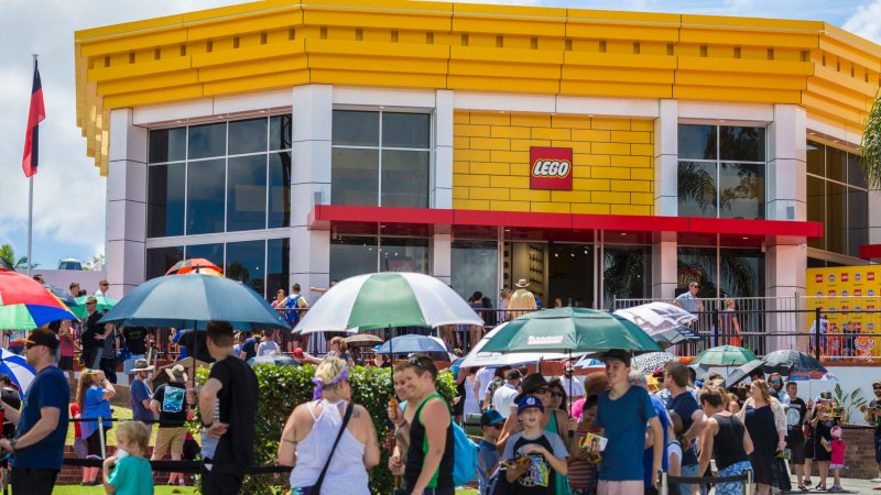 Big crowd builds for Australia-first Lego Store at Dreamworld