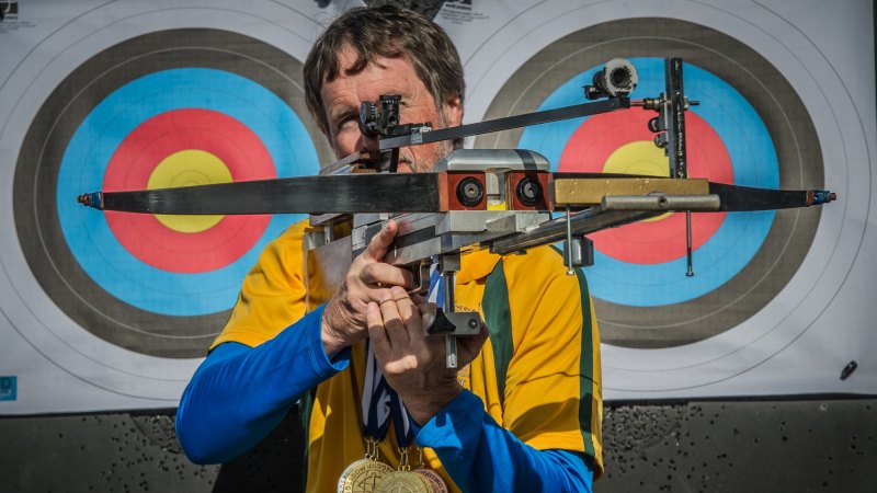 Local gardener Stuart Atkins wins gold at world crossbow shooting ...