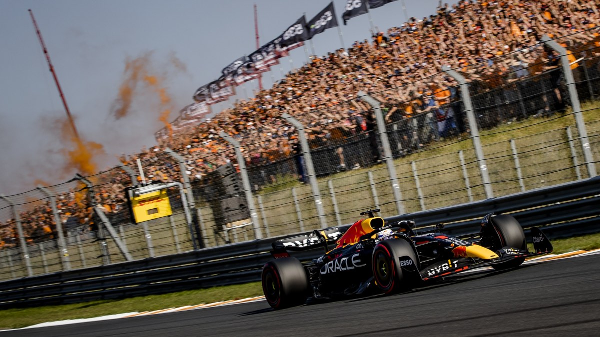 Flare-throwing fans ejected as Verstappen gets pole