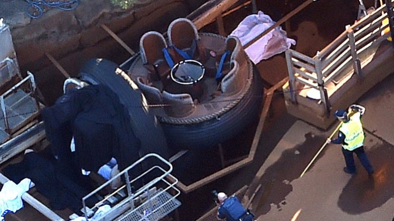 Fatal Dreamworld accident captured on CCTV