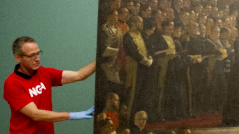 Tom Roberts' Big Picture moves from Parliament House to National Gallery