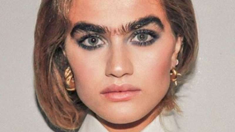 Meet the model who is bringing back the unibrow
