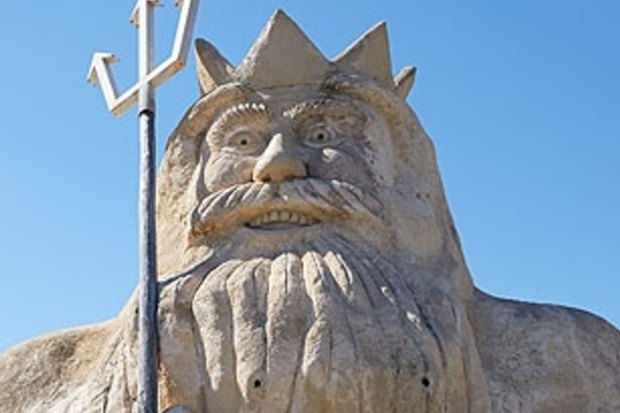 A restored King Neptune rises to reclaim Atlantis in Two Rocks