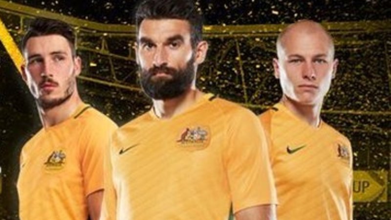 New Socceroos kit gets rough reception as gold strip provokes jeers